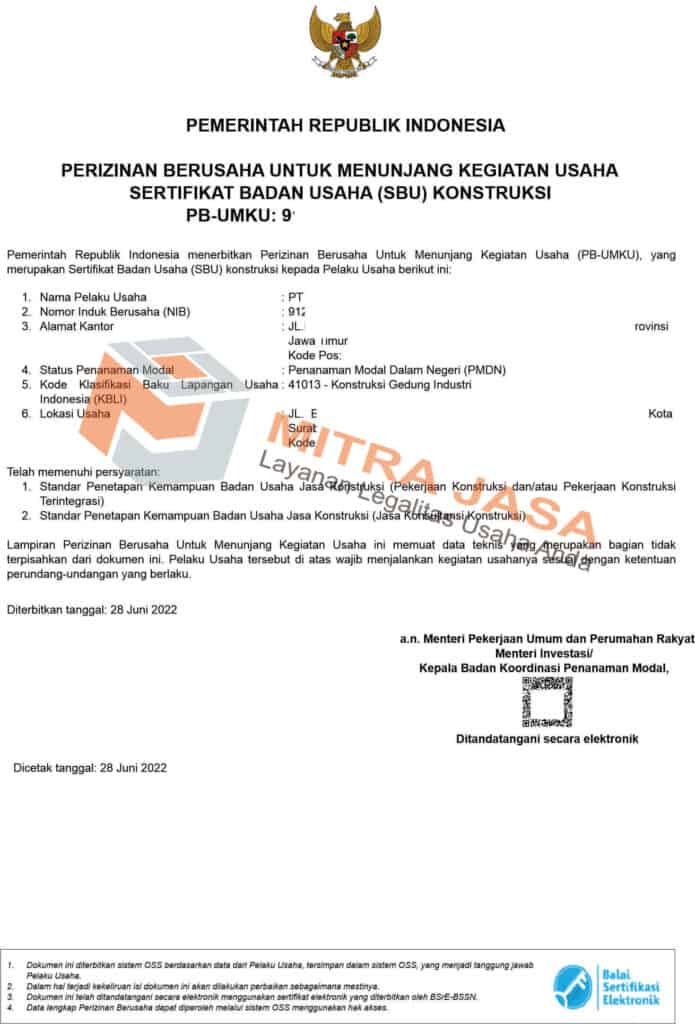 Pengurusan SKK SBU Layanan IzinTender | Mitra Jasa Legalitas